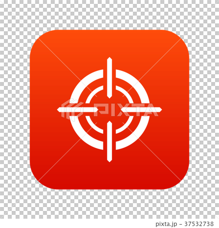 Target icon digital red - Stock Illustration [37532738] - PIXTA