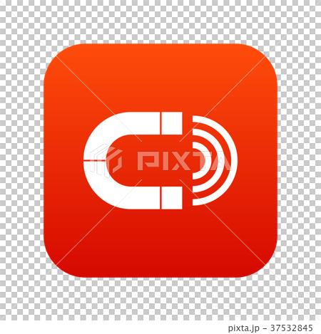 Magnet icon digital red - Stock Illustration [37532845] - PIXTA