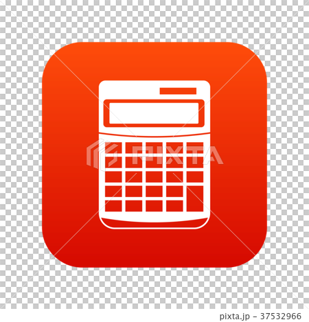 Calculator icon digital red - Stock Illustration [37532966] - PIXTA