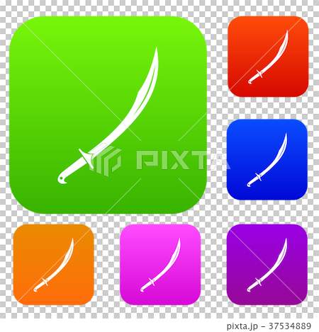 Cutlass set color collection - Stock Illustration [37534889] - PIXTA
