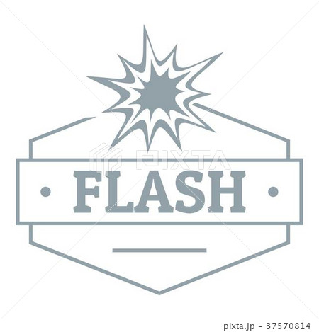 Flash logo, simple gray styleのイラスト素材 [37570814] - PIXTA