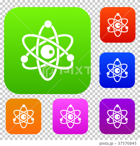 Atomic model set color collection - Stock Illustration [37570845] - PIXTA