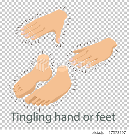 Tingling limb icon, isometric style - Stock Illustration [37572397] - PIXTA