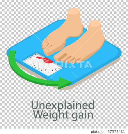 Unexplained weight icon, isometric style - Stock Illustration [37572481 ...
