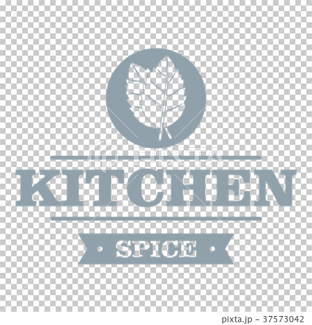 Kitchen spice logo, simple gray style - Stock Illustration [37573042 ...