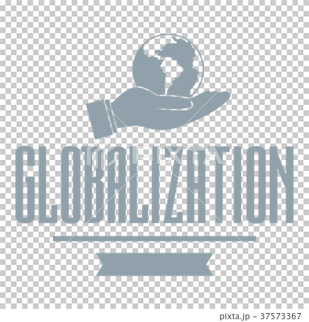 Web globalization logo, simple gray style - Stock Illustration ...