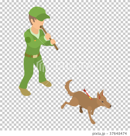 Dog catcher work icon, isometric 3d style-插圖素材 [37648474] - PIXTA圖庫