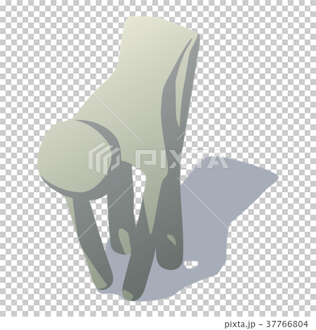 Stick man leaning icon, isometric style - Stock Illustration [37766804 ...