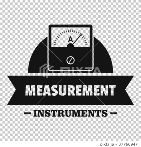 Measurement instrument logo, simple black style - Stock Illustration ...