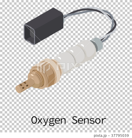 Oxygen sensor icon, isometric 3d style - Stock Illustration [37795039 ...