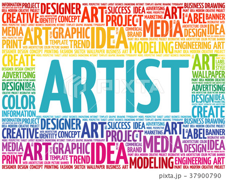 ARTIST word cloud, creative conceptのイラスト素材 [37900790] - PIXTA