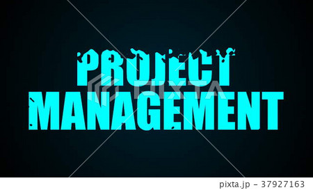 Project Management text. Abstract backgroundのイラスト素材 [37927163] - PIXTA