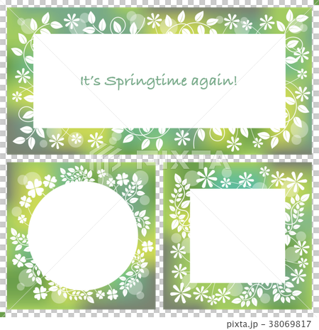 Spring frame 3-piece set - Stock Illustration [38069817] - PIXTA