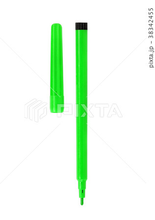 Green magic color pen isolated on white backgroundの写真素材 [38342455] - PIXTA