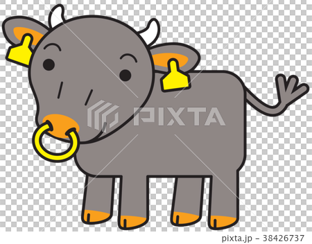 Kuroge Wagyu beef character - Stock Illustration [38426737] - PIXTA