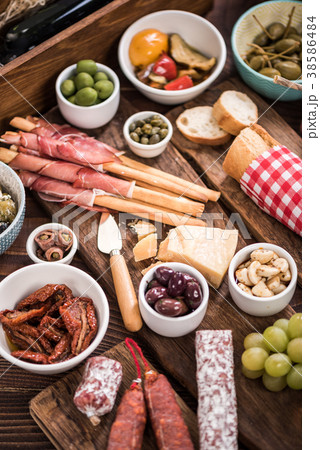 Traditional spanish tapas for sharing with friendsの写真素材 [38586484] - PIXTA