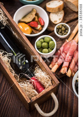 Tapas made for sharing at party or in barの写真素材 [38586488] - PIXTA