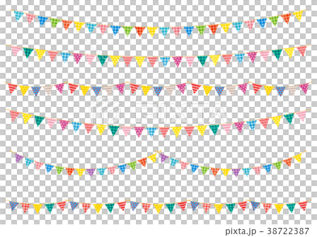 Material-cute garland (texture) - Stock Illustration [38722387] - PIXTA