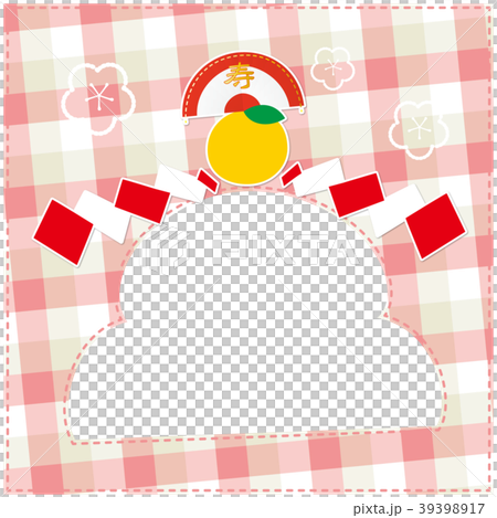 Jan. Check Pattern Frame Photo Frame - Stock Illustration [39398917 ...