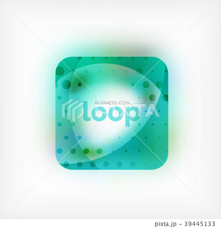 Vector square loop business symbol, geometric iconのイラスト素材 [39445133 ...