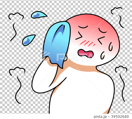 A person who is sweating - Stock Illustration [39502680] - PIXTA