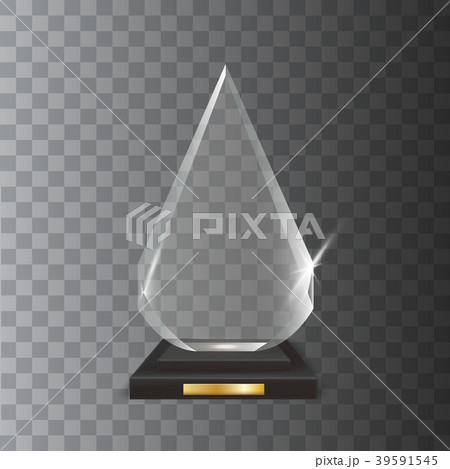 Transparent Realistic Acrylic Glass Trophy Awardのイラスト素材 [39591545] - PIXTA