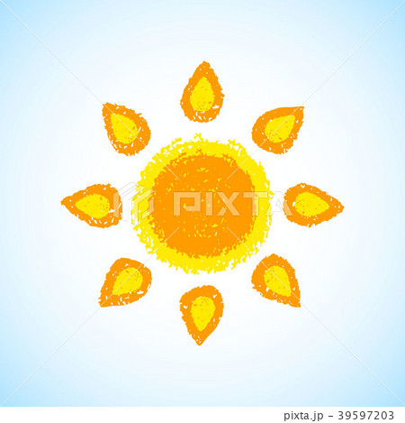 Hand Drawn Sunのイラスト素材 [39597203] - PIXTA