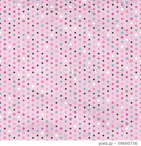 Abstract polka dot tile pattern. Fabric textureのイラスト素材 [39600736] - PIXTA