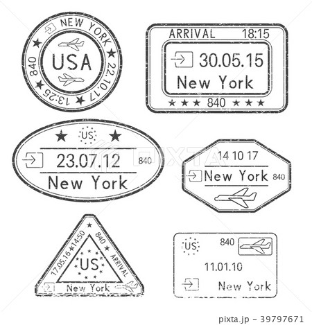 Passport Stamp Font Express Yourself With Ease: Oval Text Self Inking