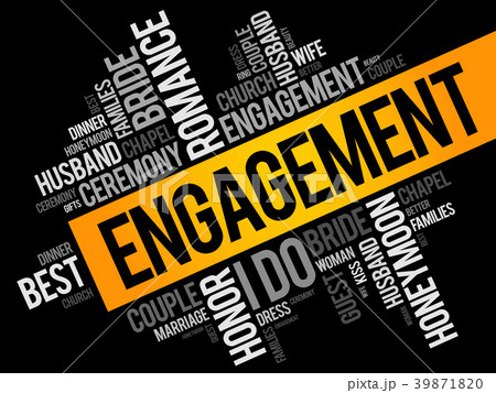 Engagement word cloud collageのイラスト素材 [39871820] - PIXTA