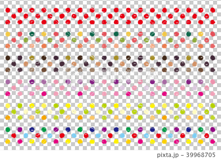 Colorful dot line - Stock Illustration [39968705] - PIXTA