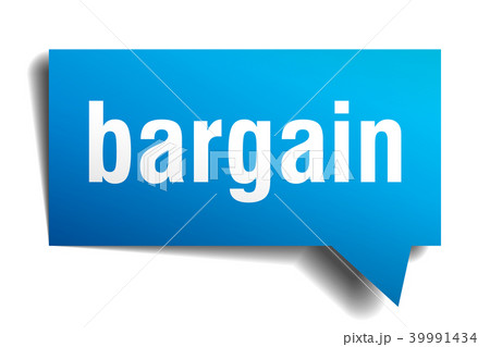 bargain blue 3d speech bubbleのイラスト素材 [39991434] - PIXTA