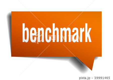 benchmark orange 3d speech bubbleのイラスト素材 [39991465] - PIXTA