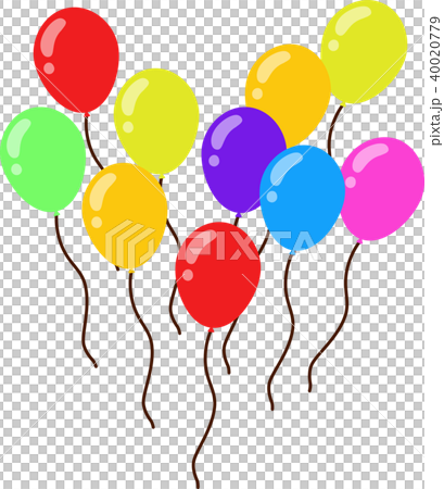 Scattered balloons - Stock Illustration [40020779] - PIXTA