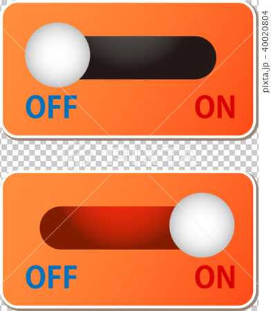 On-off switch set - Stock Illustration [40020804] - PIXTA