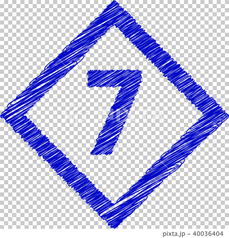 Rhombus doodle style number 7 - Stock Illustration [40036404] - PIXTA