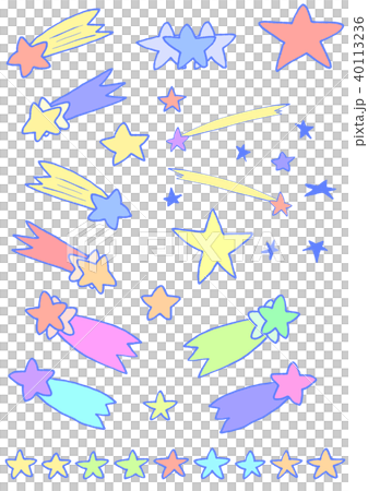 Shooting Star [Pastel, Fancy] - Stock Illustration [40113236] - PIXTA