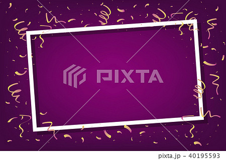 Celebration party frame template background.のイラスト素材 [40195593] - PIXTA