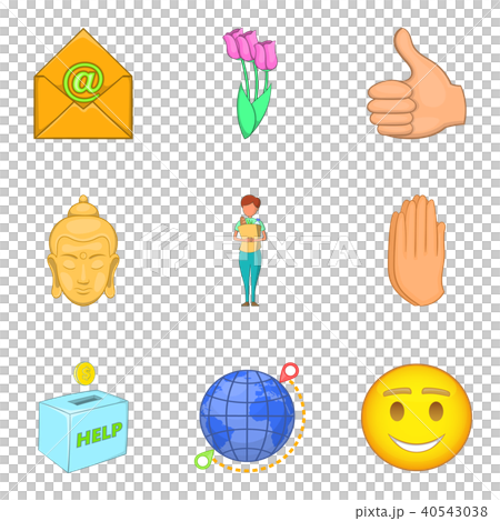 Oblation icons set, cartoon style - Stock Illustration [40543038] - PIXTA