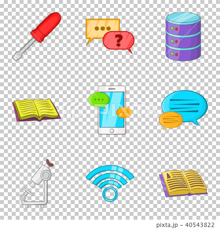 Fitter icons set, cartoon style - Stock Illustration [40543822] - PIXTA
