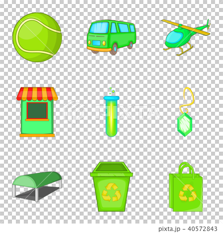 Greenpeace icons set, cartoon style-插圖素材 [40572843] - PIXTA圖庫