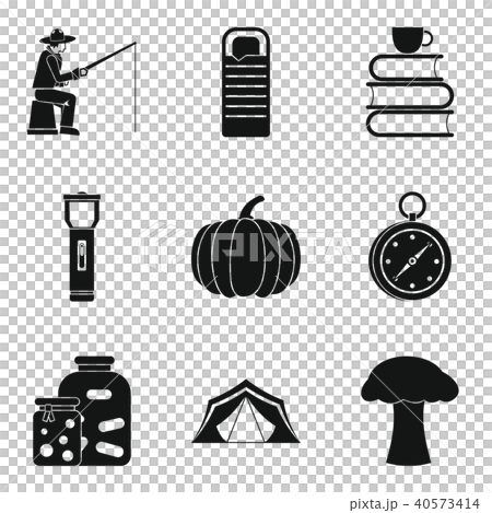 Favorite pastime icons set, simple style - Stock Illustration [40573414 ...