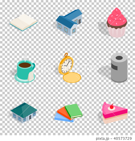 Home conditions icons set, isometric style - Stock Illustration ...