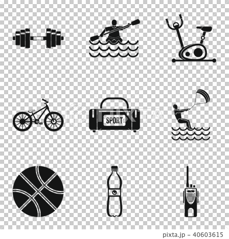 Male health icons set, simple style - Stock Illustration [40603615] - PIXTA