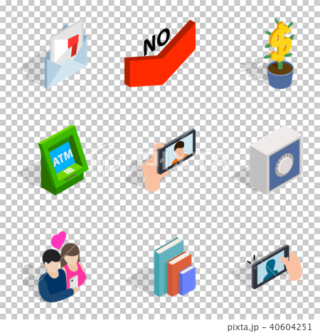 Rumor icons set, isometric style - Stock Illustration [40604251] - PIXTA