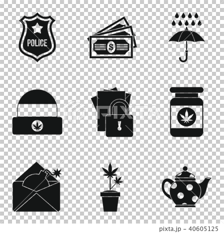 Militia icons set, simple style - Stock Illustration [40605125] - PIXTA