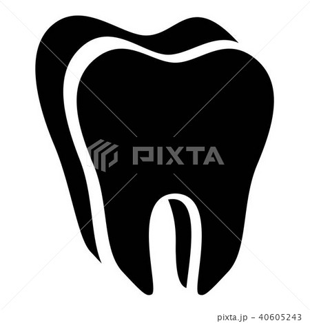 Canine tooth icon, simple styleのイラスト素材 [40605243] - PIXTA