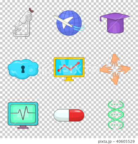Process icons set, cartoon style - Stock Illustration [40605529] - PIXTA