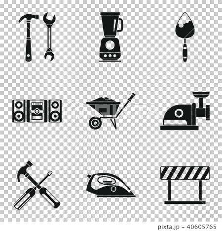 Modernization icons set, simple style - Stock Illustration [40605765 ...