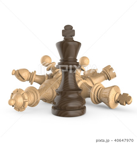Fallen King Chess Piece